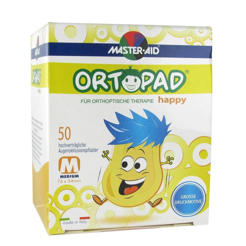 Ortopad Happy Medium Eye Plaster 50 pz | Redcare