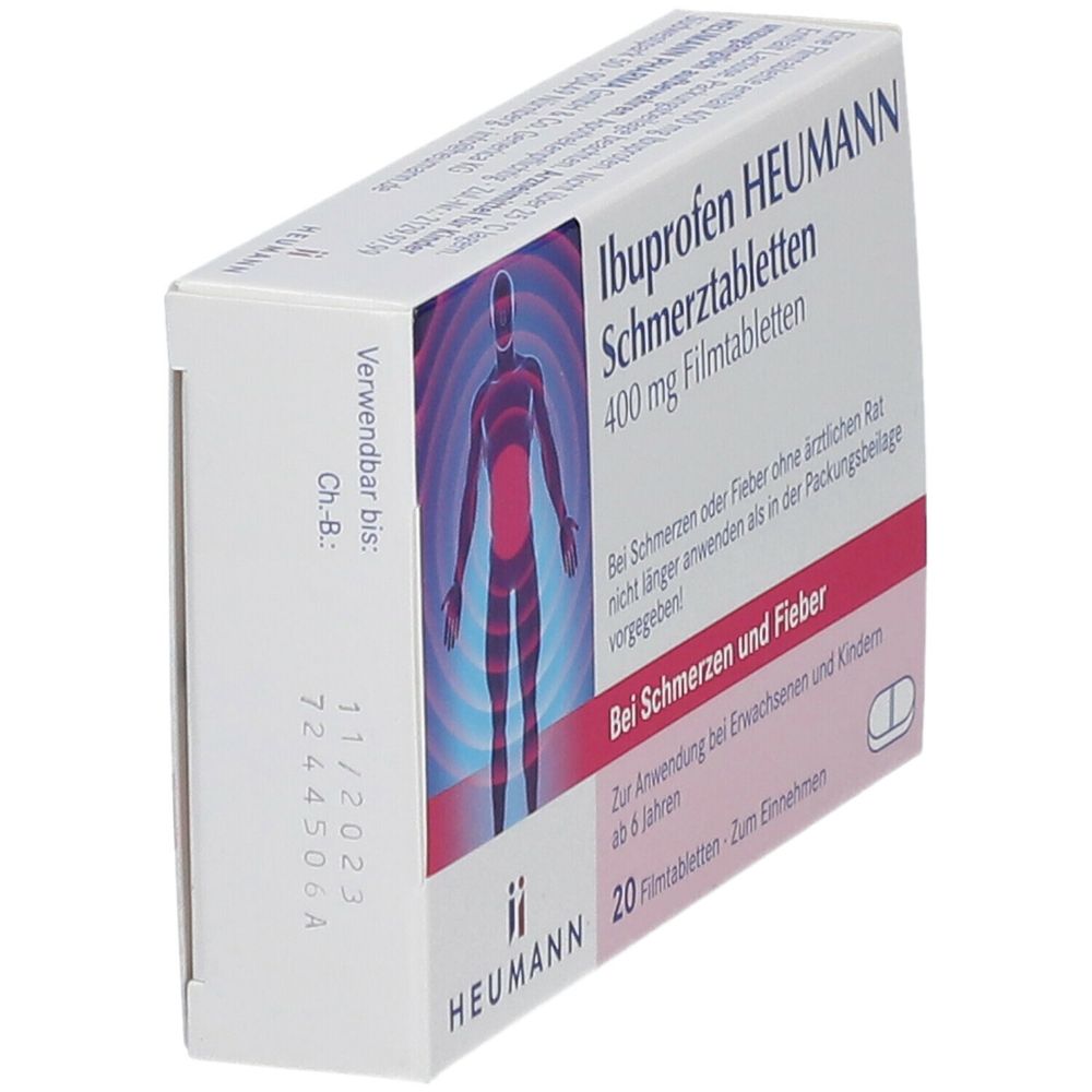 Ibuprofen Heumann Schmerztabletten 400 mg 20 St - shop-apotheke.com
