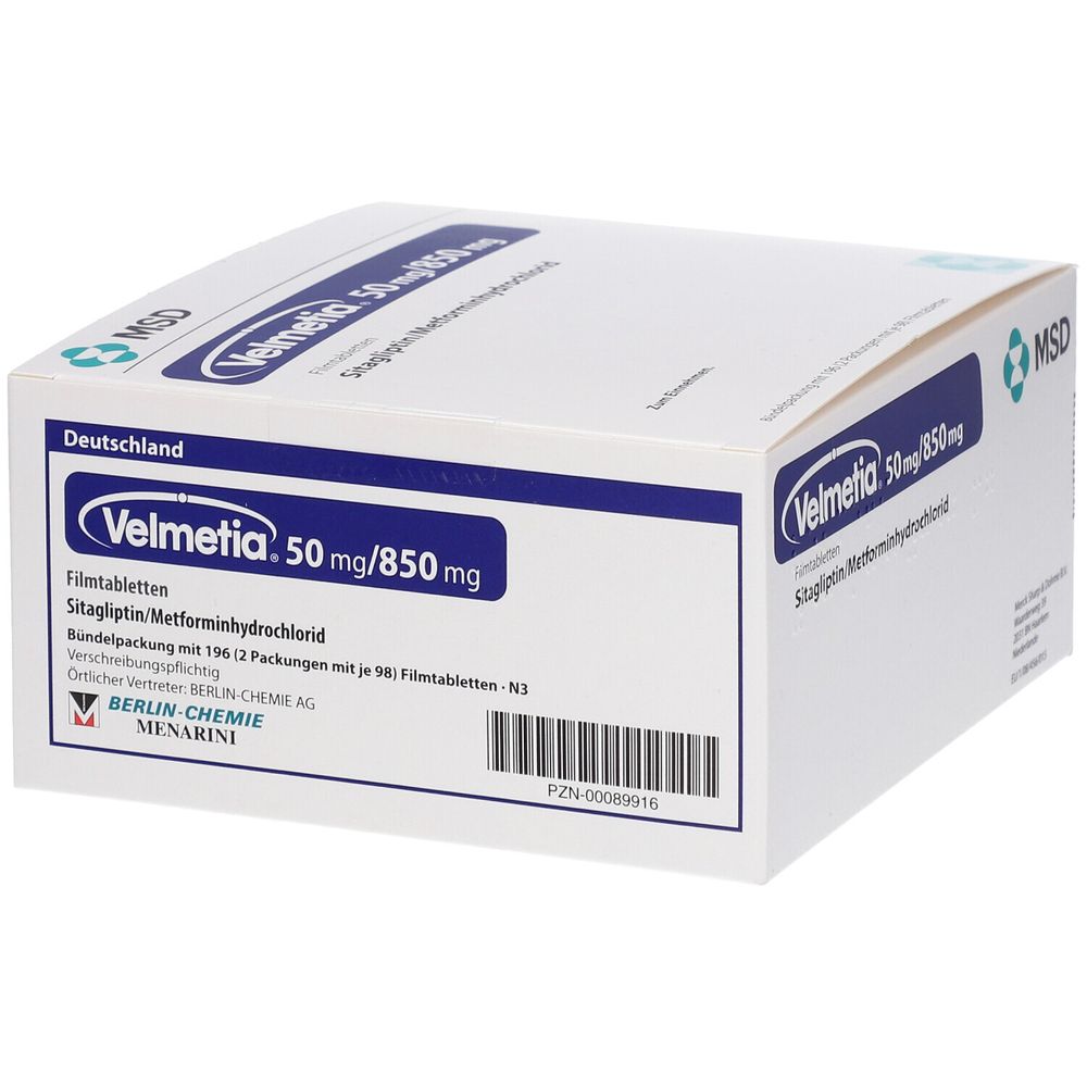 Velmetia® 50 mg/850 mg 196 St - shop-apotheke.com