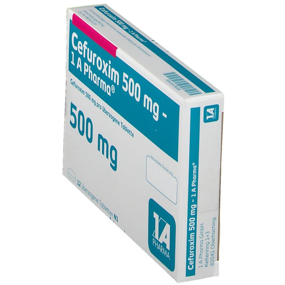 Cefuroxim 500 mg - 1 A Pharma® 12 St - shop-apotheke.com