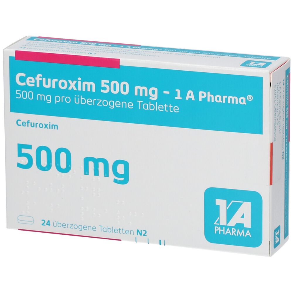 Cefuroxim 500 mg - 1 A Pharma® 24 St - shop-apotheke.com