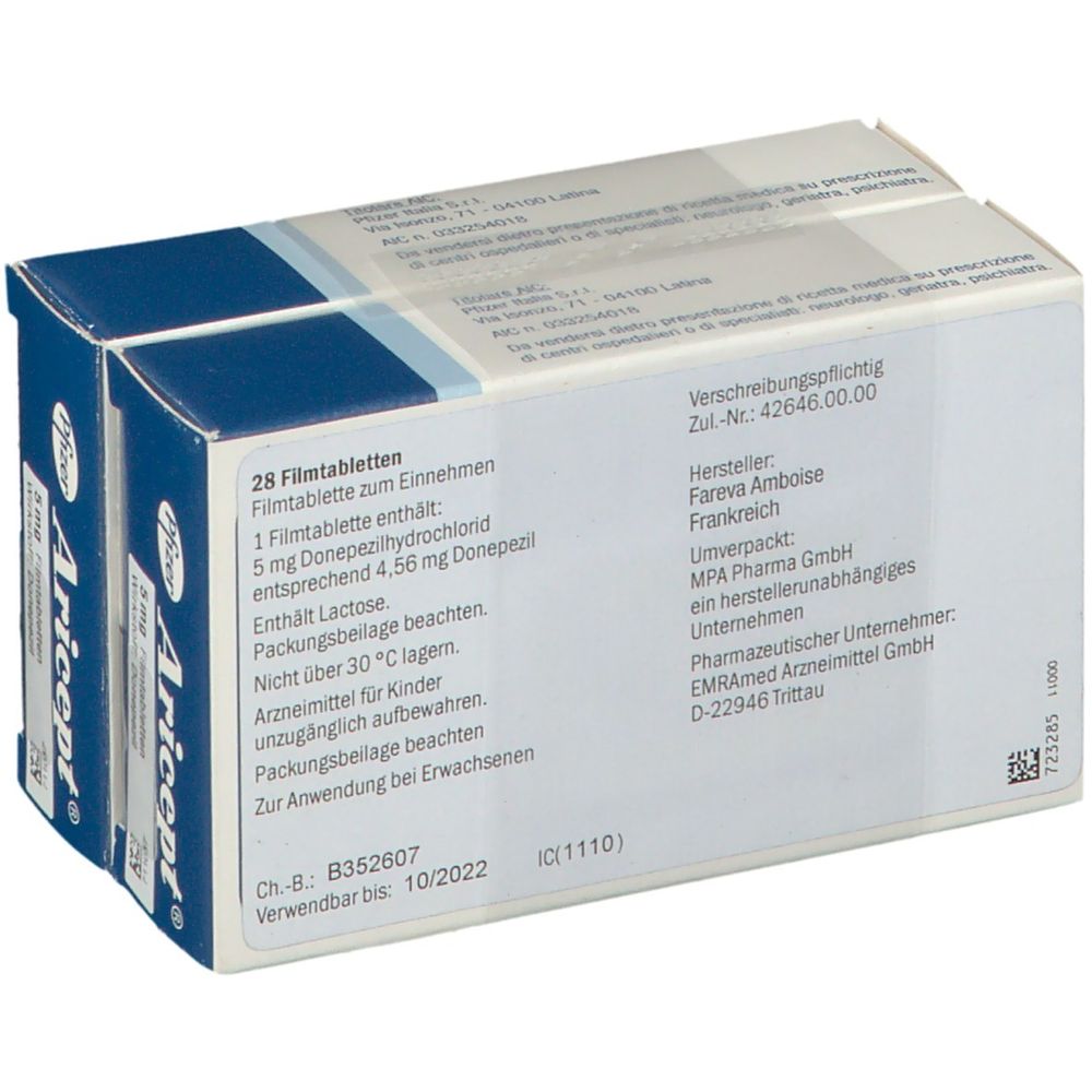 Aricept® 5 mg 56 St - shop-apotheke.com