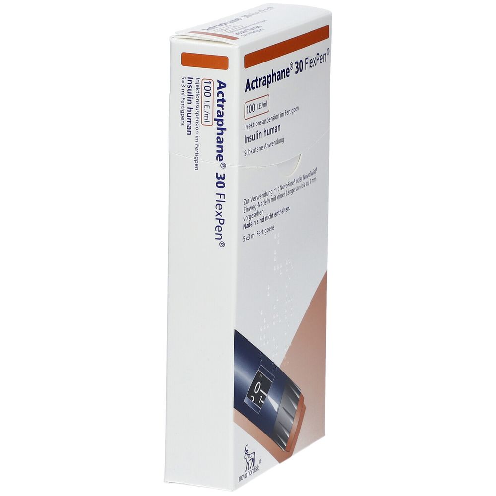 Actraphane® 30 FlexPen® 100 I.E./ml 5x3 ml - shop-apotheke.com