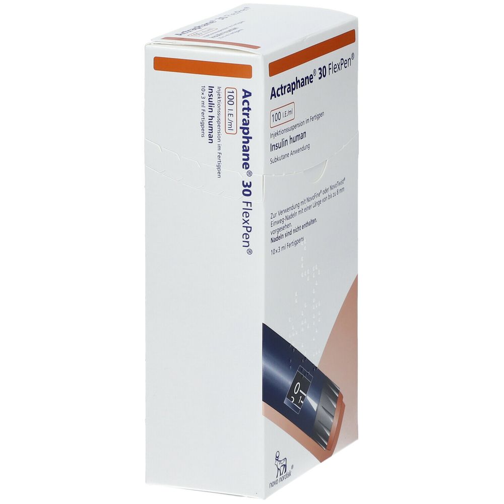Actraphane® 30 FlexPen® 100 I.E./ml 10x3 ml - shop-apotheke.com