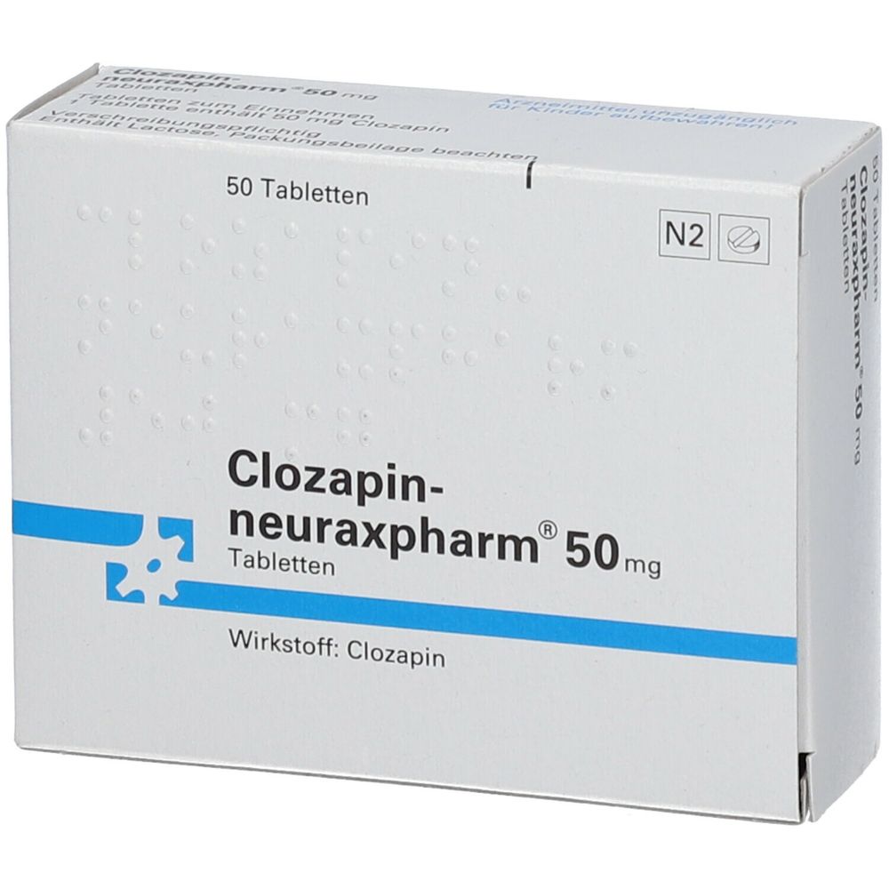 Clozapin-neuraxpharm® 50 mg 50 St - shop-apotheke.com