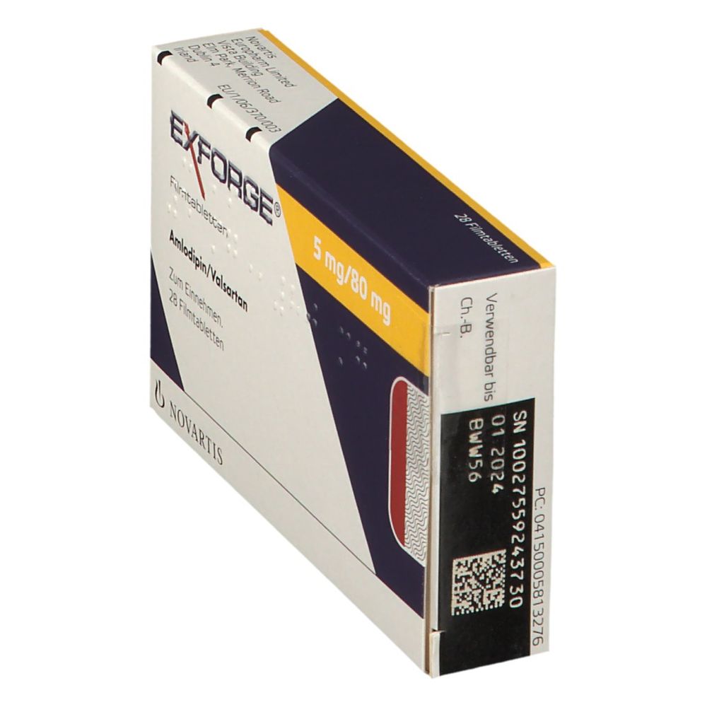 Exforge® 5 mg/80 mg 28 St - shop-apotheke.com