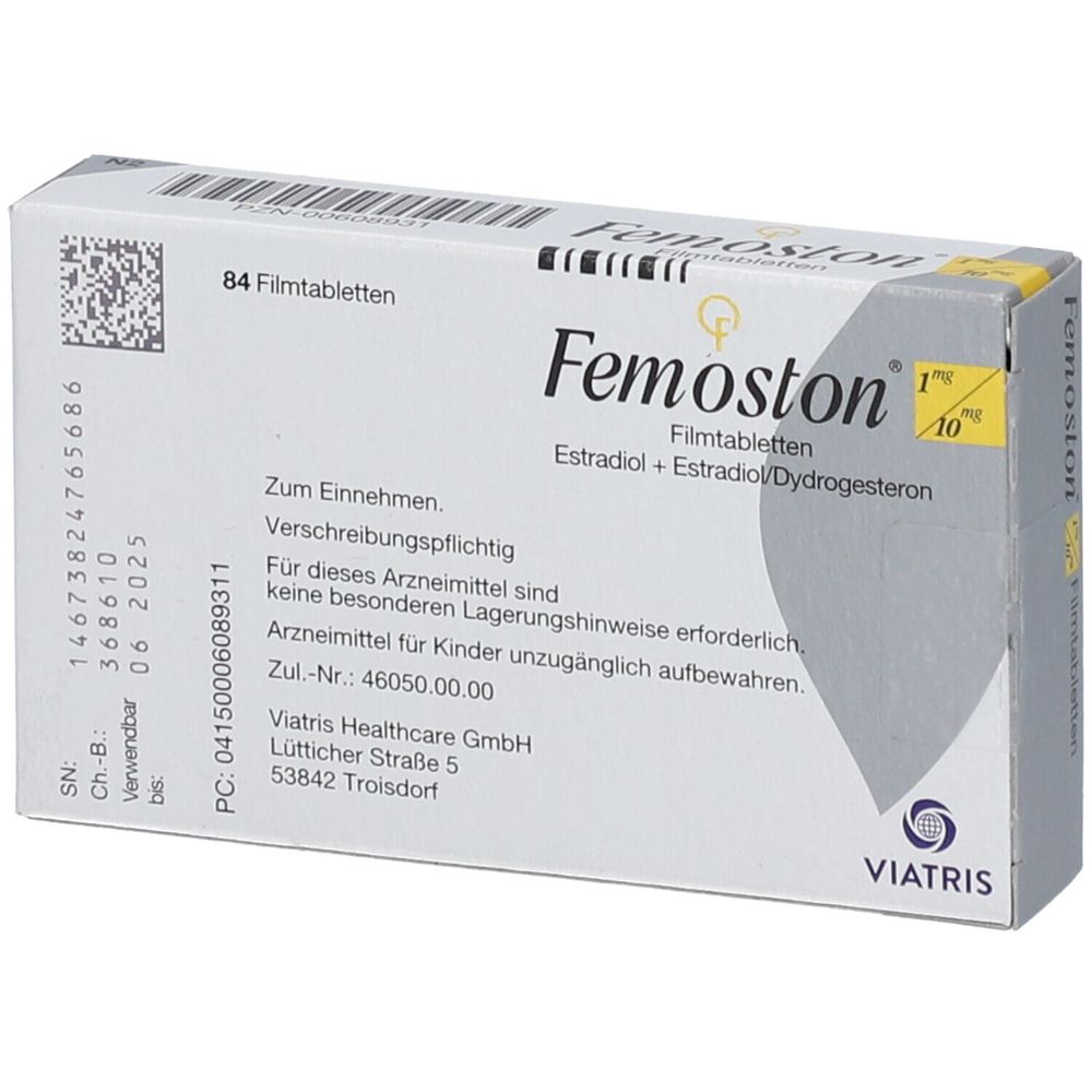 Femoston® 1 mg/10 mg 84 St - shop-apotheke.com