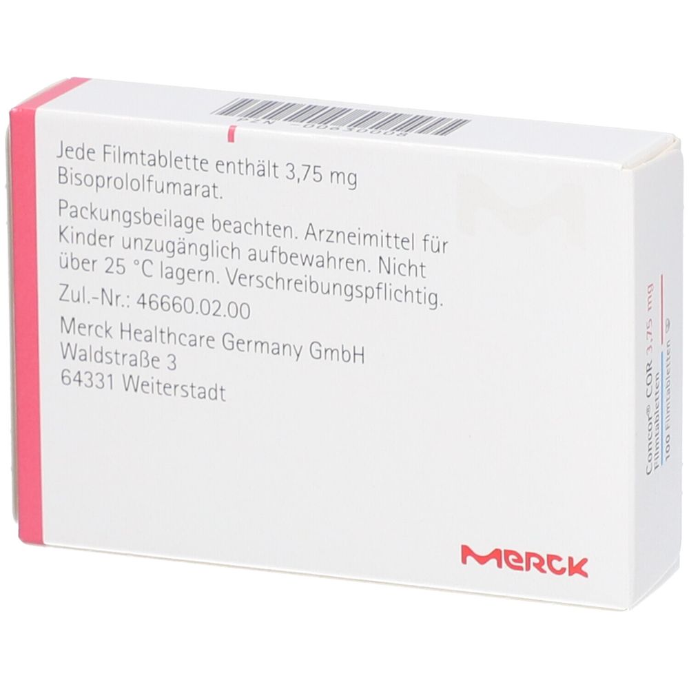 Concor® COR 3,75 mg 100 St - shop-apotheke.com