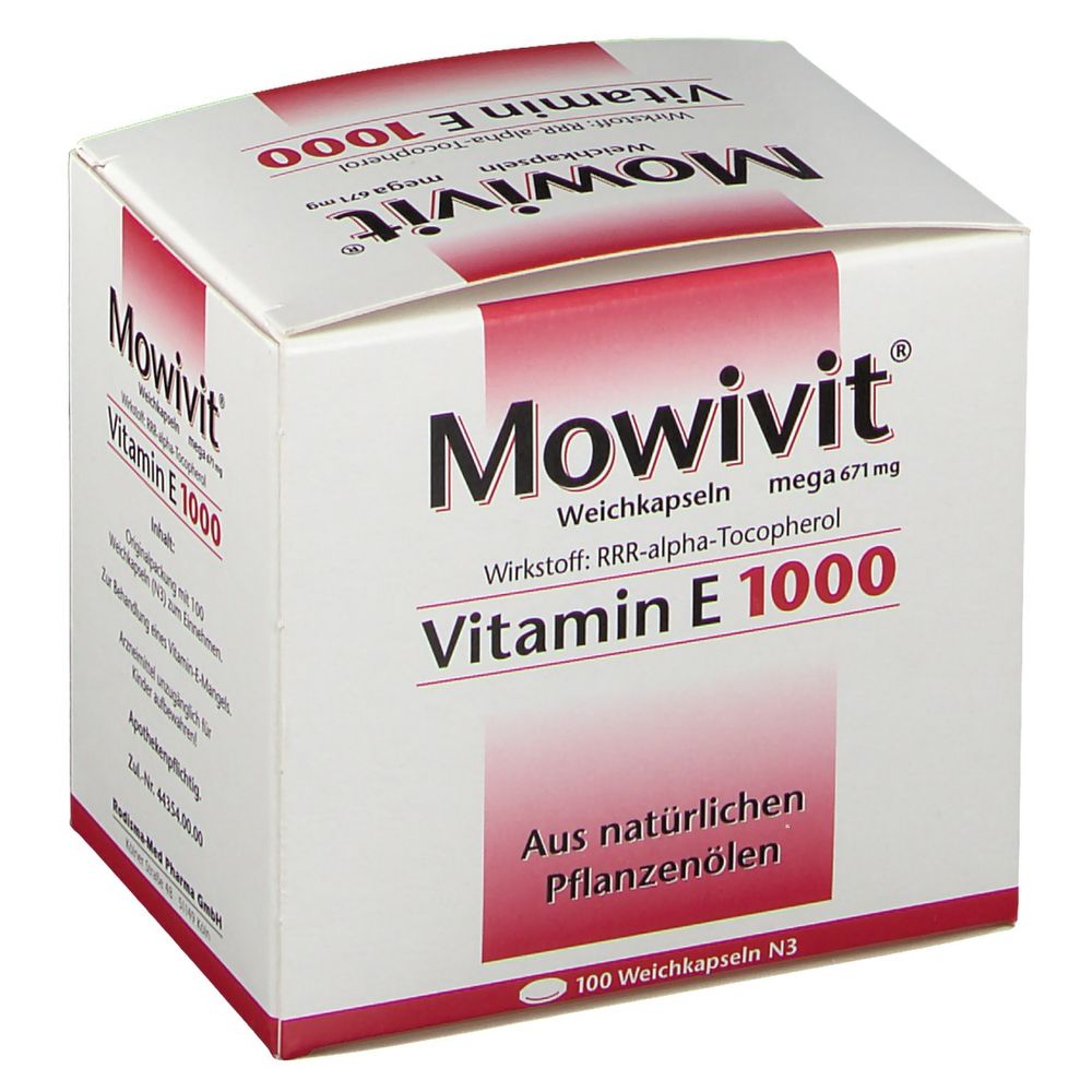 Mowivit® mega Vitamin E 1000 100 St - shop-apotheke.com