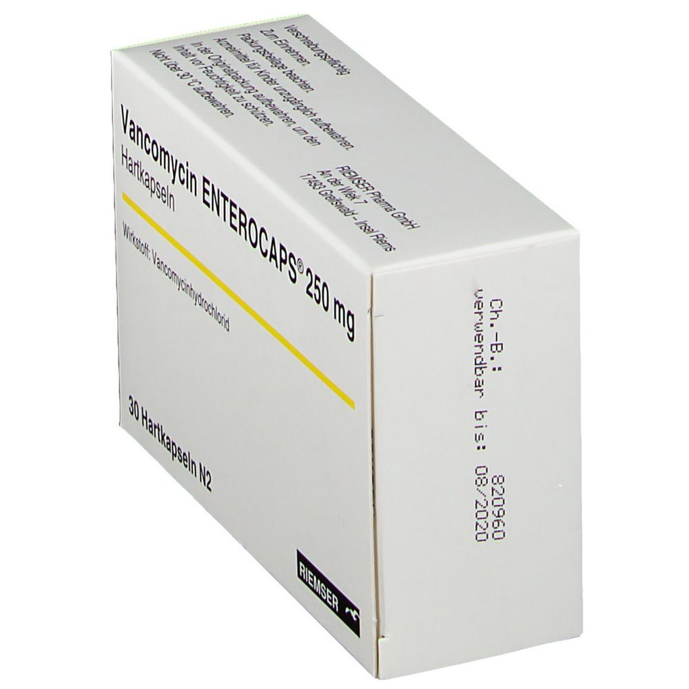 Vancomycin ENTEROCAPS® 250 mg 30 St - shop-apotheke.com