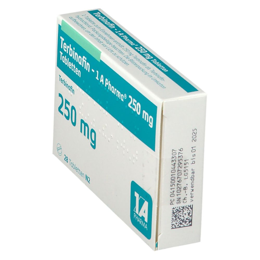 Terbinafin - 1 A Pharma® 250 mg 28 St - shop-apotheke.com