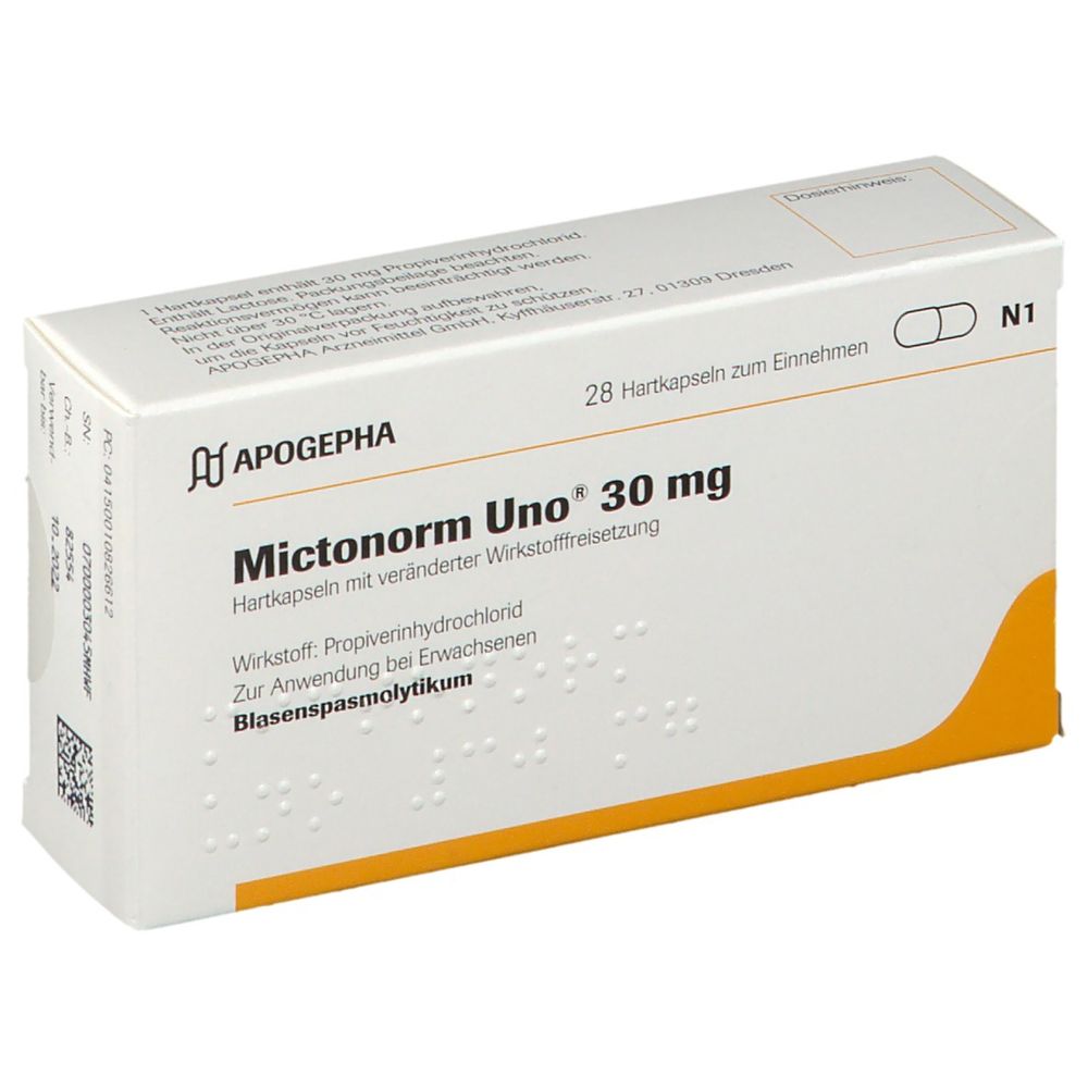 Mictonorm® Uno 30 mg 28 St - shop-apotheke.com