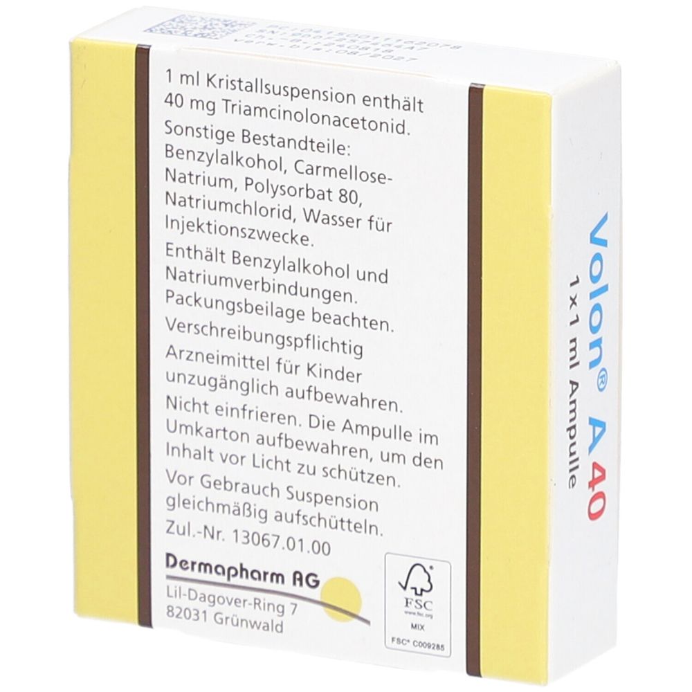 Volon®A 40 Ampullen 1 ml - shop-apotheke.com