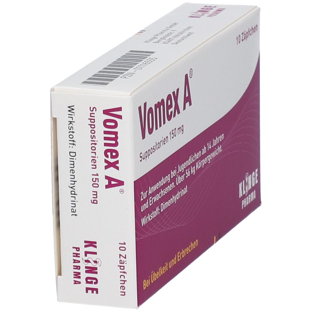 Vomex A® 150 mg 10 St - shop-apotheke.com