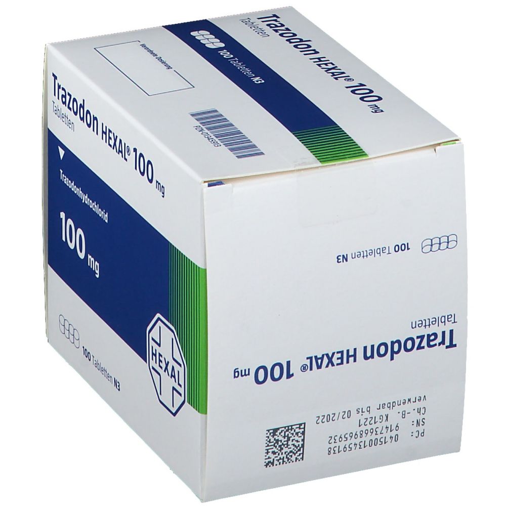 Trazodon HEXAL® 100 mg 100 St - shop-apotheke.com