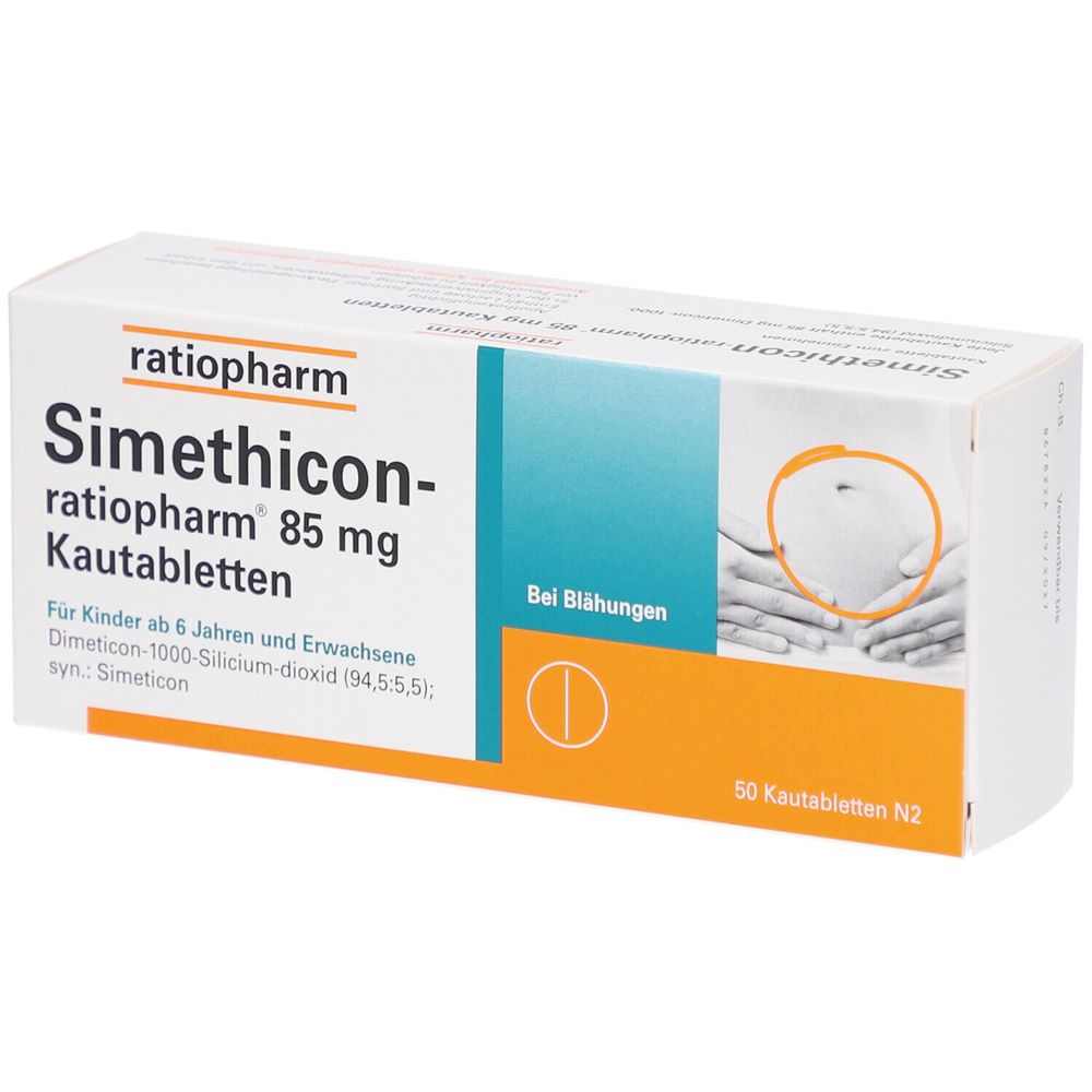 Simethicon-ratiopharm® 85 mg 50 St - shop-apotheke.com