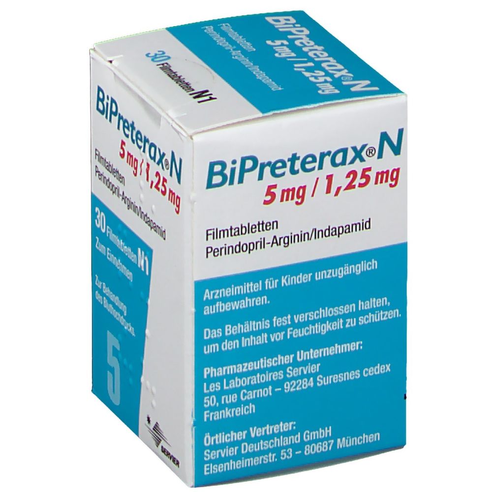 BiPreterax® N 5 mg/1,25 mg 30 St - shop-apotheke.com