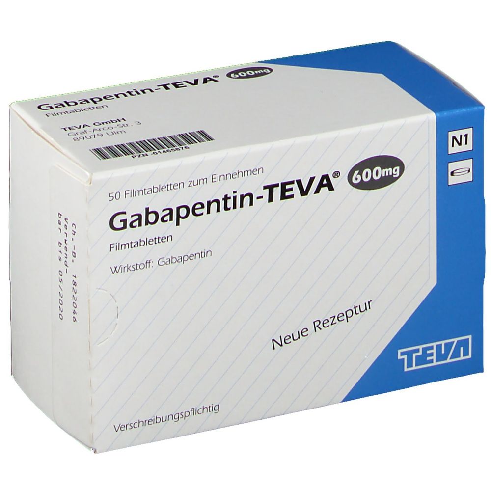 Gabapentin-TEVA® 600 mg 50 St - shop-apotheke.com
