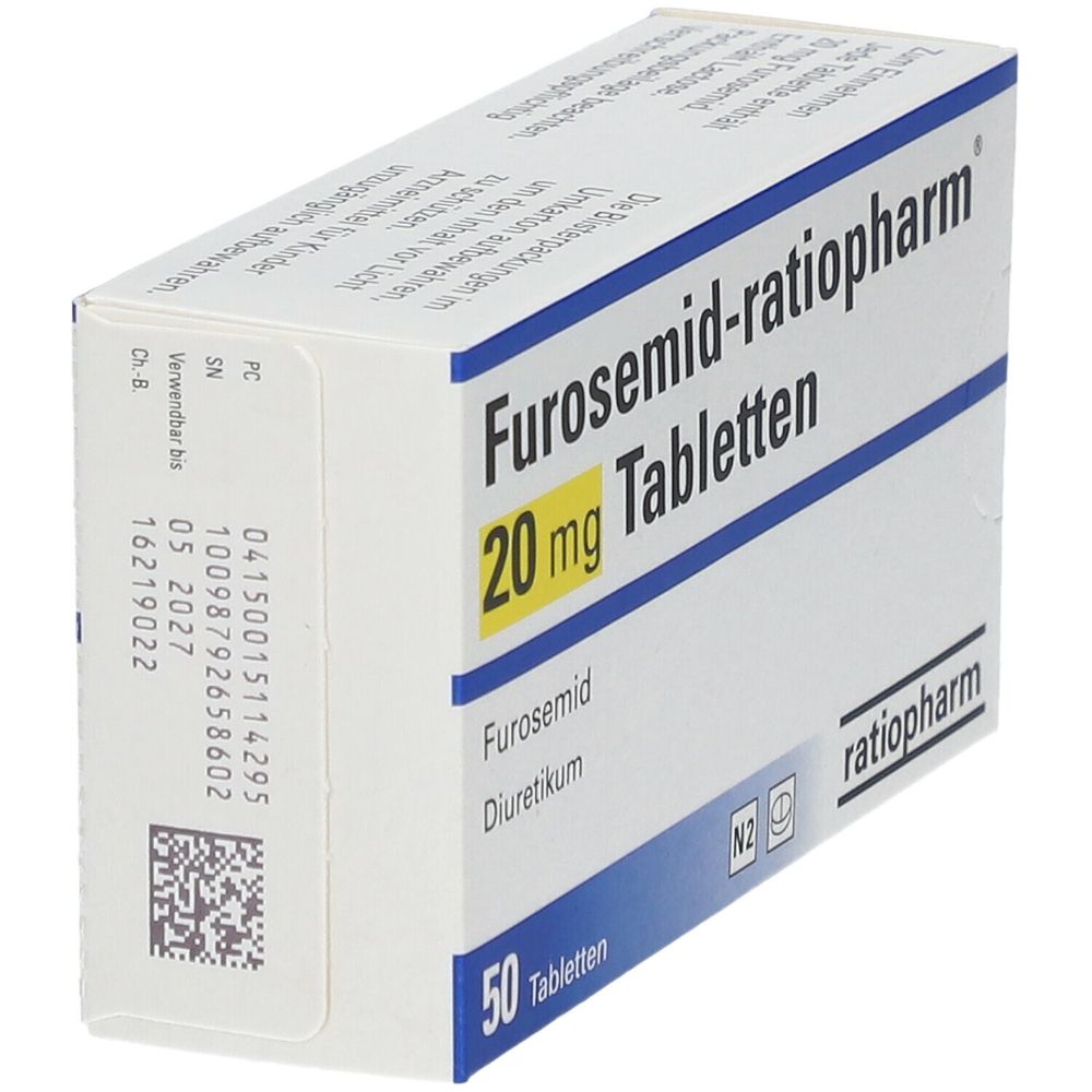 Furosemid-ratiopharm® 20 mg 50 St - shop-apotheke.com Furosemid-ratiopharm® 20 mg 50 St - shop-apotheke.com