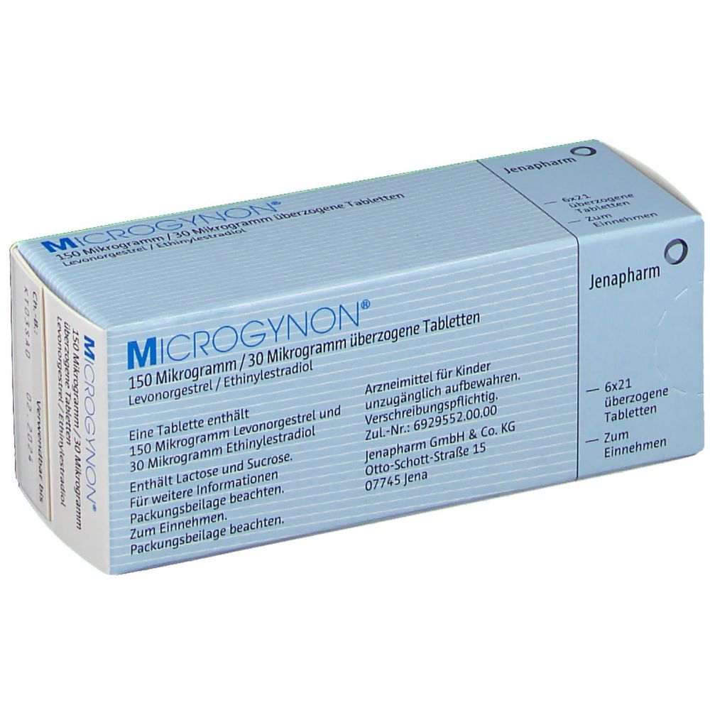 MICROGYNON® 150 µg/30 µg 6x21 St - shop-apotheke.com