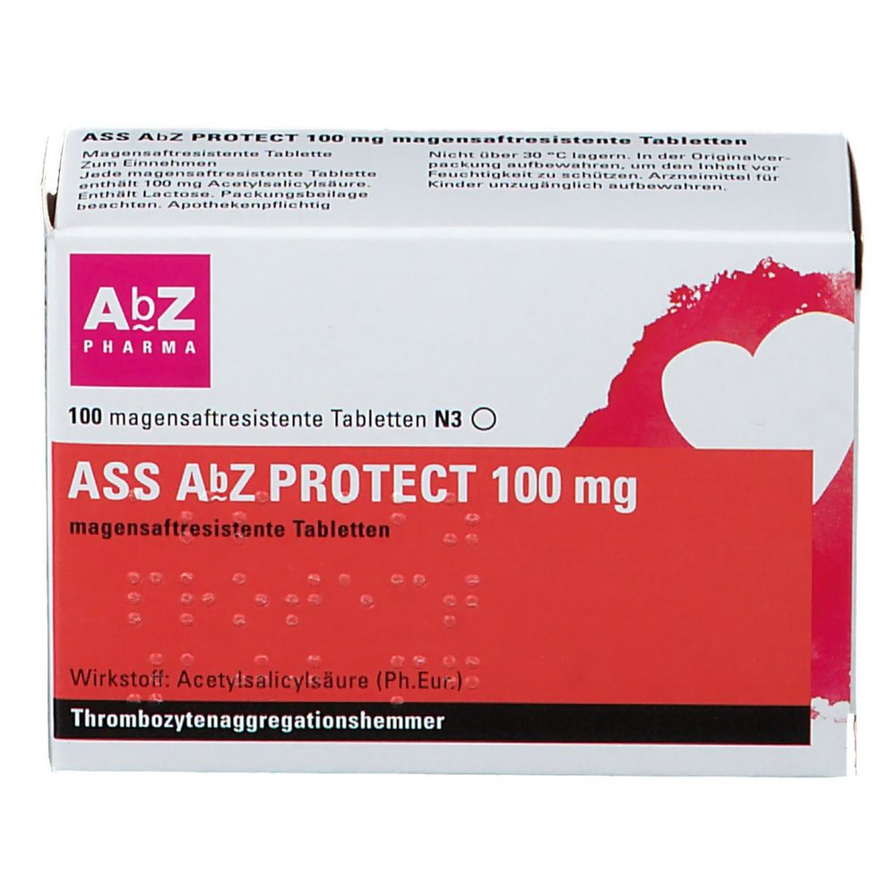 ASS AbZ PROTECT 100 mg 100 St - shop-apotheke.com
