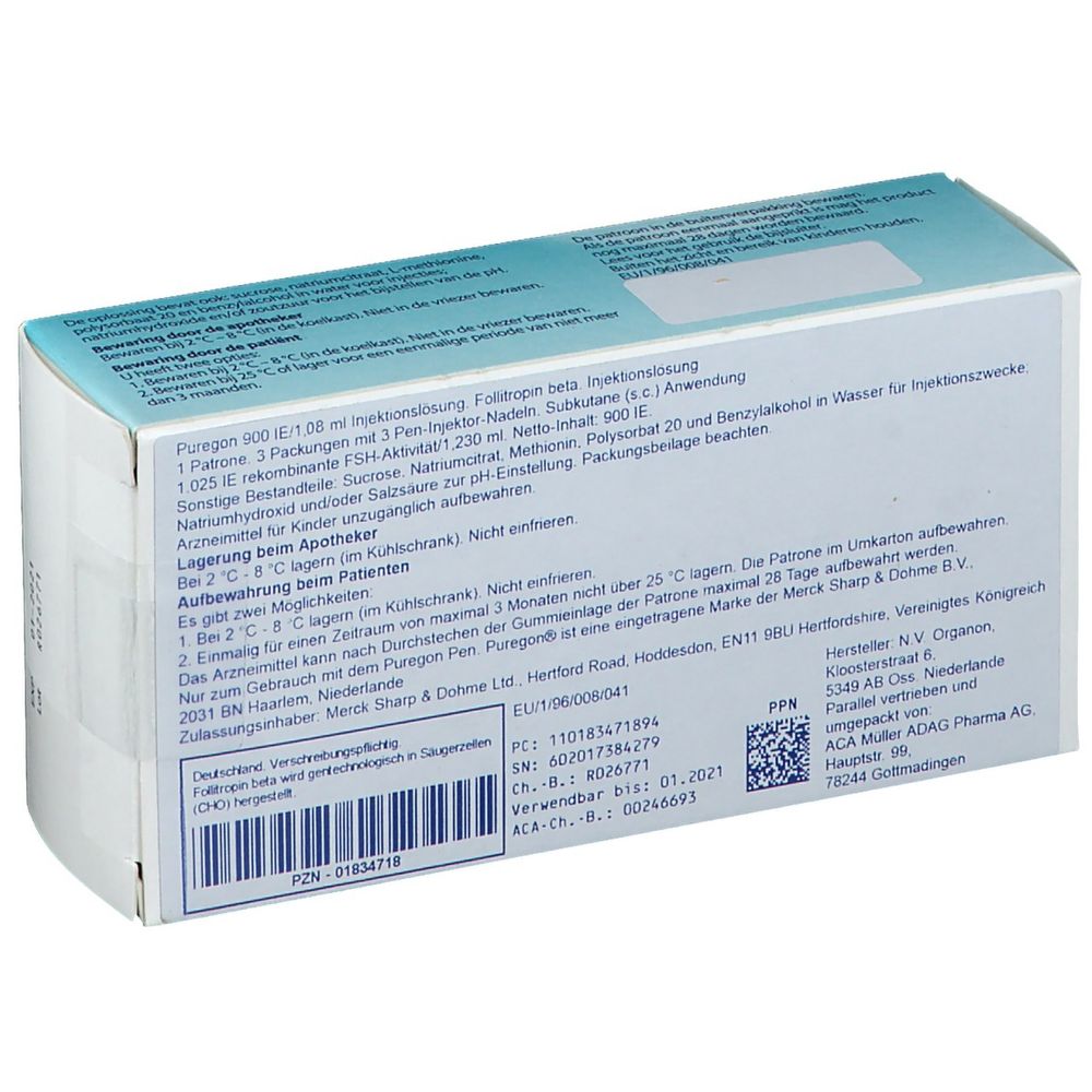 Puregon 900 I.E./1,08 ml 1 St - shop-apotheke.com