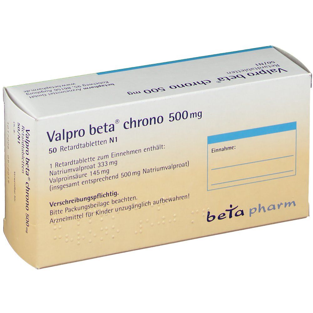 Valpro beta® chrono 500 mg 50 St - shop-apotheke.com