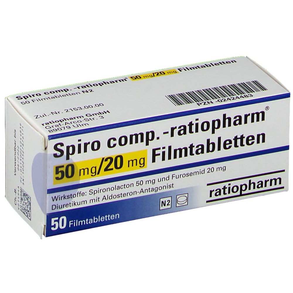 Spiro comp.-ratiopharm® 50 mg/20 mg 50 St - shop-apotheke.com