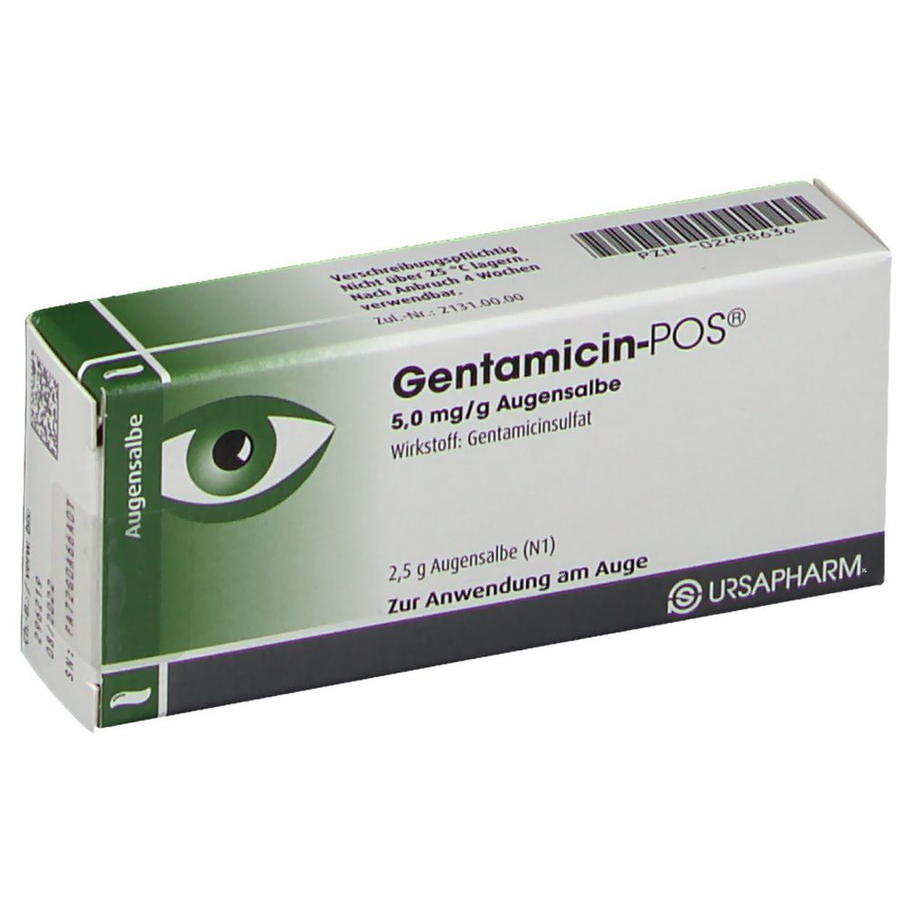 Gentamicin-POS® 5,0 mg/g Augensalbe 2,5 g - shop-apotheke.com