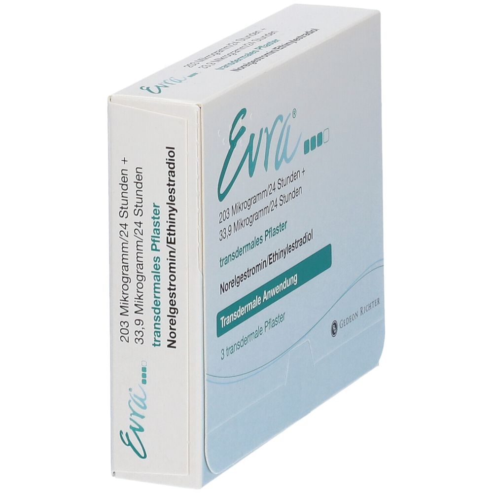 Evra® 203 µg/24 Stunden + 33,9 µg/24 Stunden 3 St - shop-apotheke.com