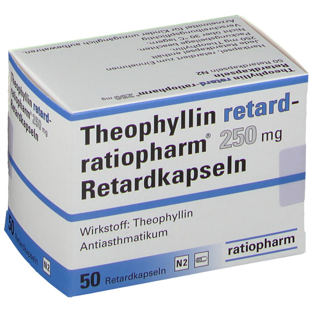 Theophyllin retard-ratiopharm® 250 mg 50 St - shop-apotheke.com