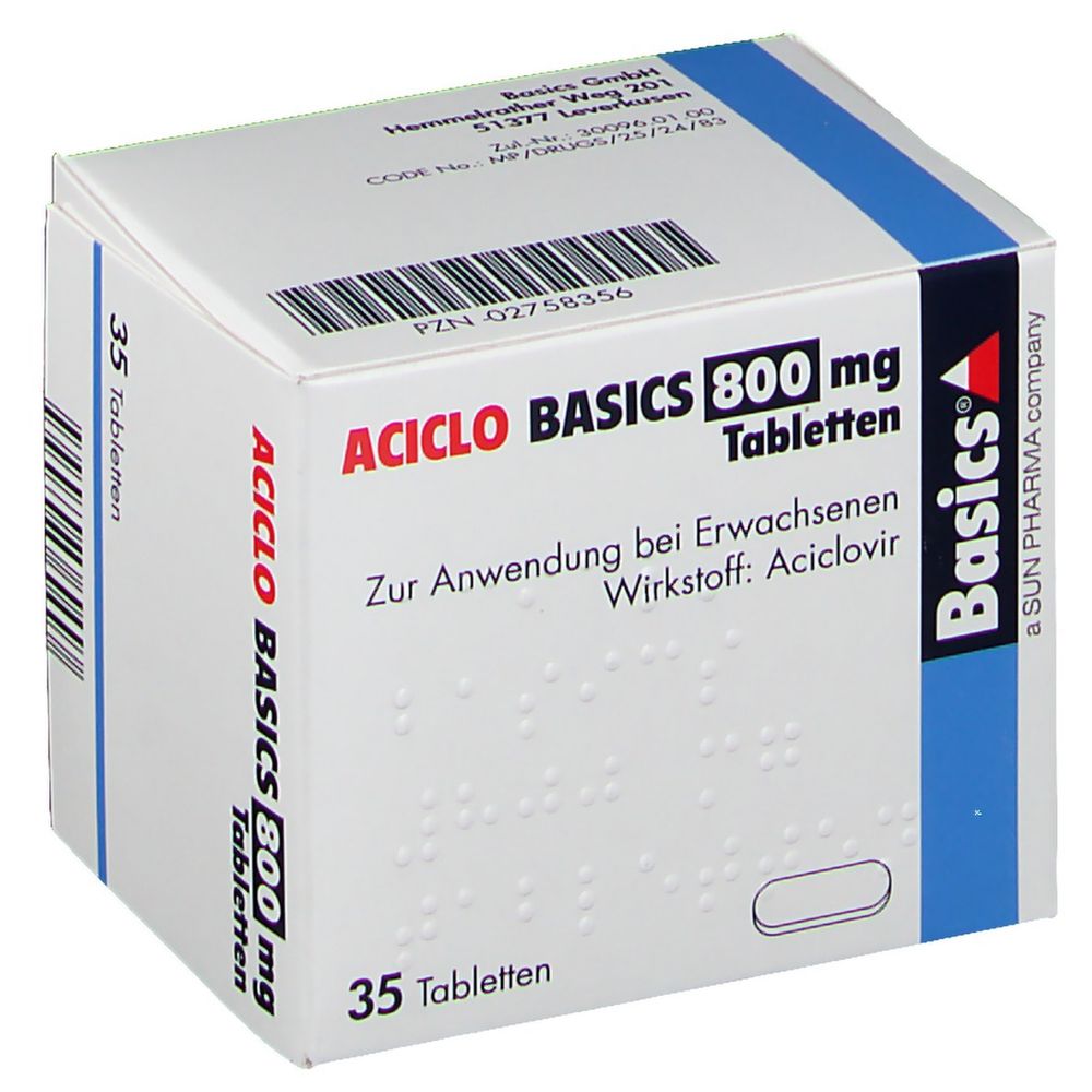 ACICLO BASICS 800 mg 35 St - shop-apotheke.com
