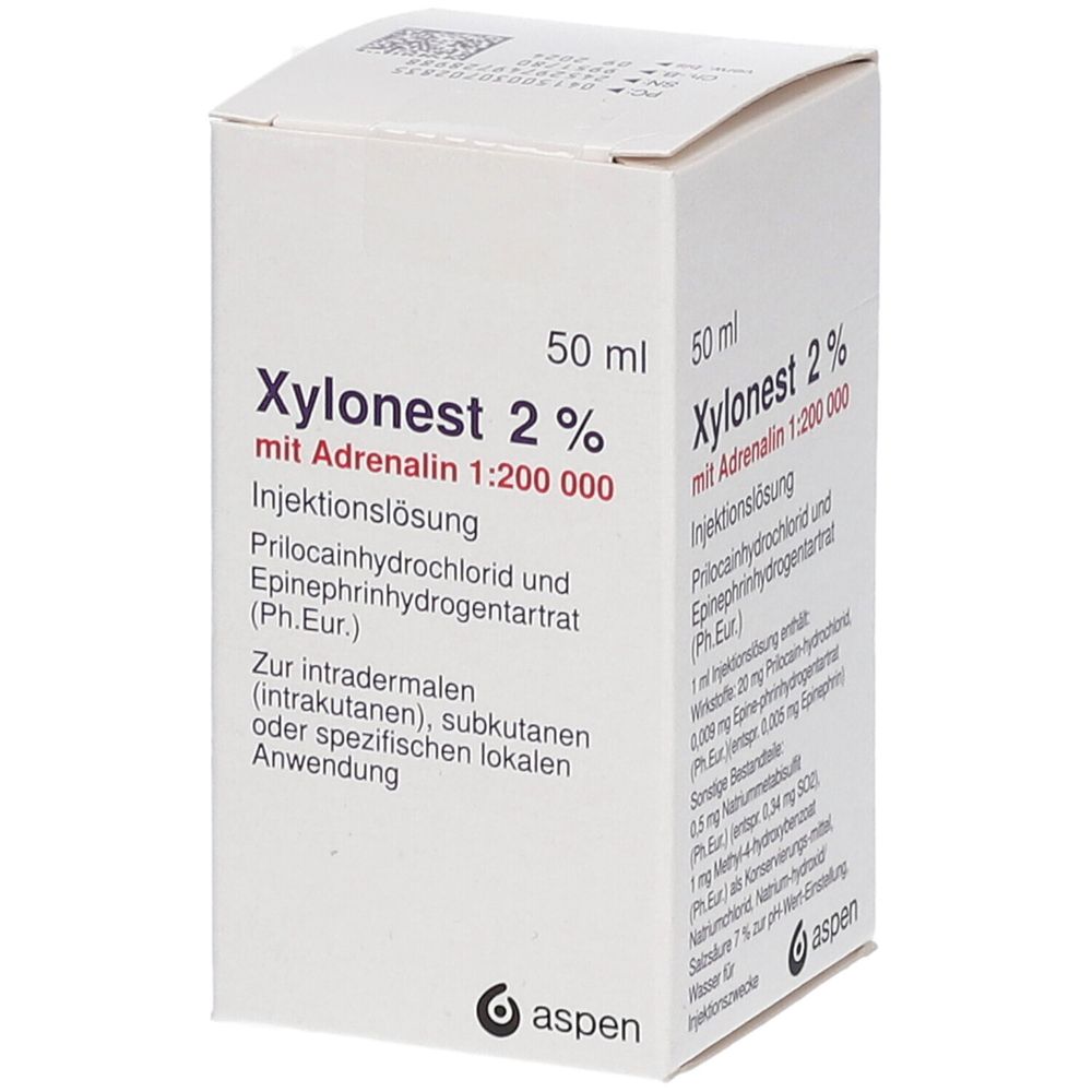 Xylonest® 2 % mit Adrenalin 1:200 000 50 ml - shop-apotheke.com