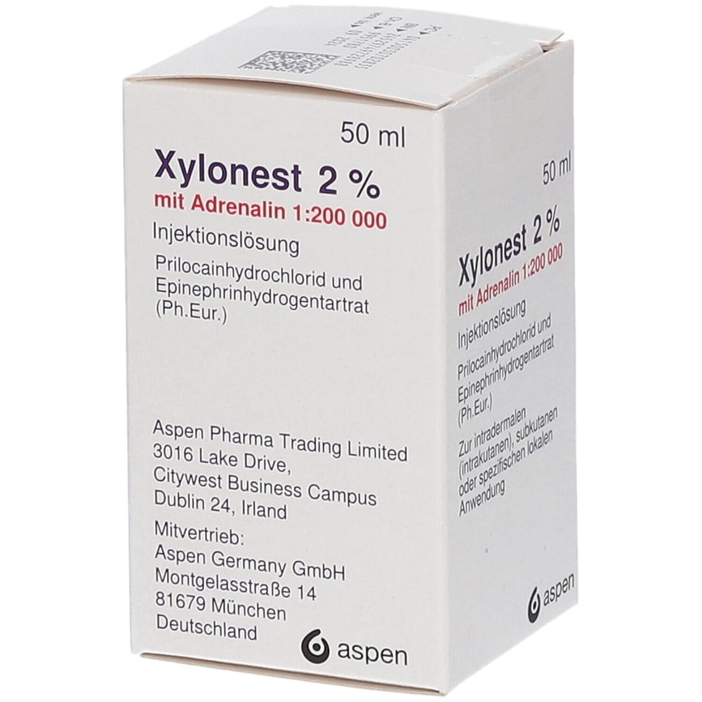 Xylonest® 2 % mit Adrenalin 1:200 000 50 ml - shop-apotheke.com