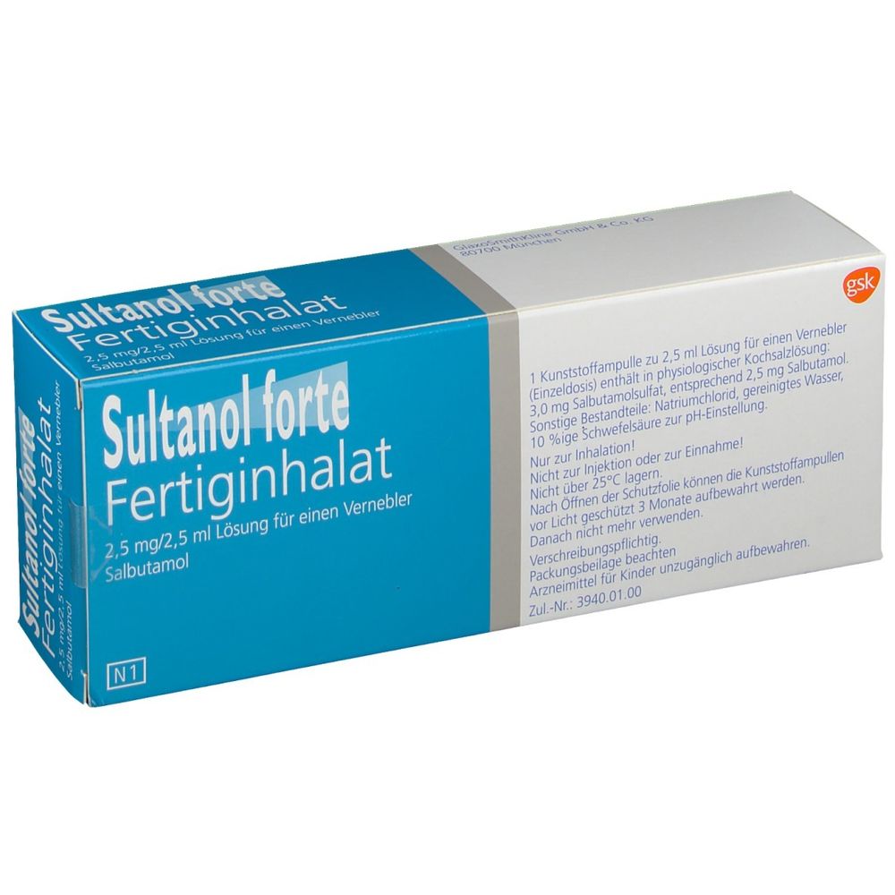 Sultanol® forte 2,5 mg/2,5 ml 40 St - shop-apotheke.com