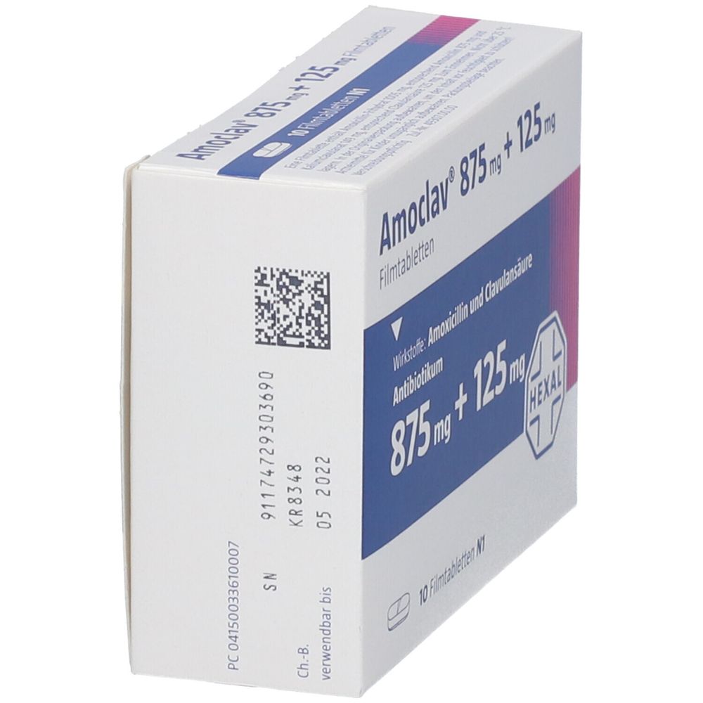 Amoclav® 875 mg + 125 mg 10 St - shop-apotheke.com