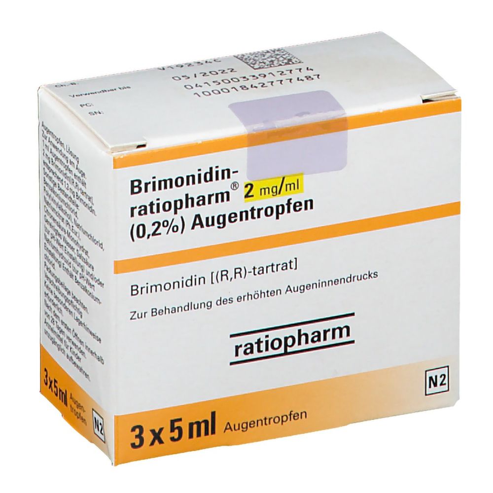 Brimonidin-ratiopharm® 2 mg/ml (0,2%) 3x5 ml - shop-apotheke.com