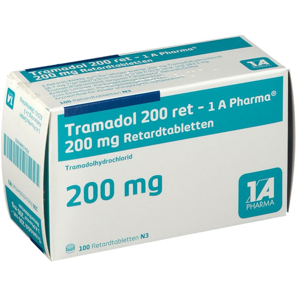 Tramadol 200 ret - 1 A Pharma® 100 St - shop-apotheke.com