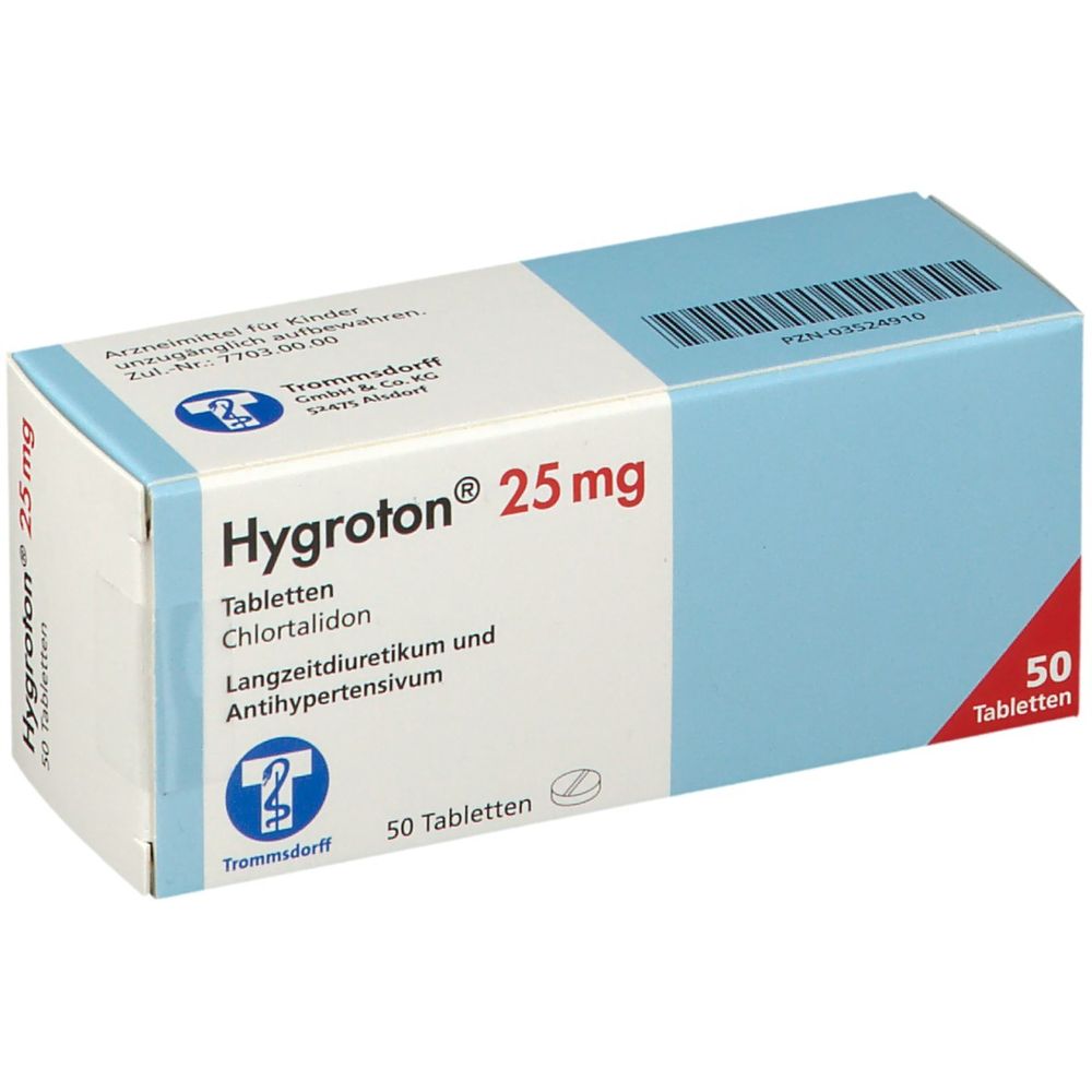 Hygroton® 25 mg 50 St - shop-apotheke.com