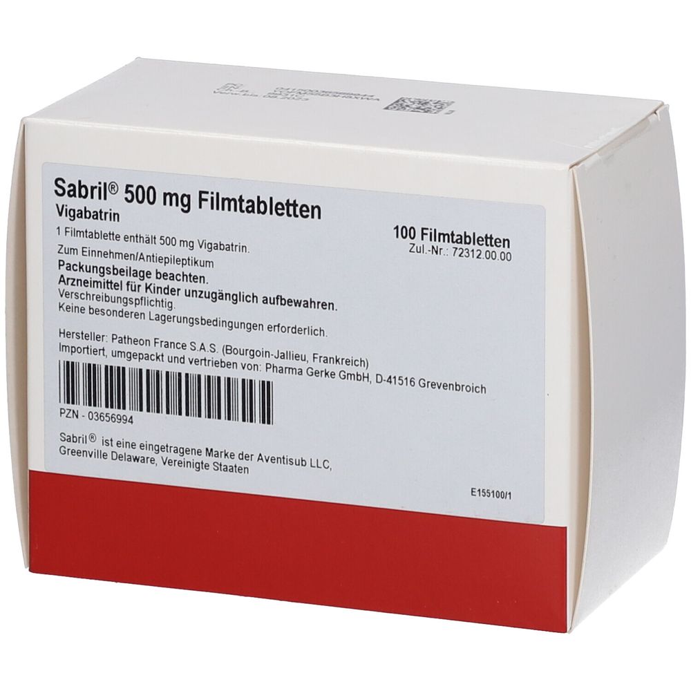Sabril 500 mg 100 St - shop-apotheke.com