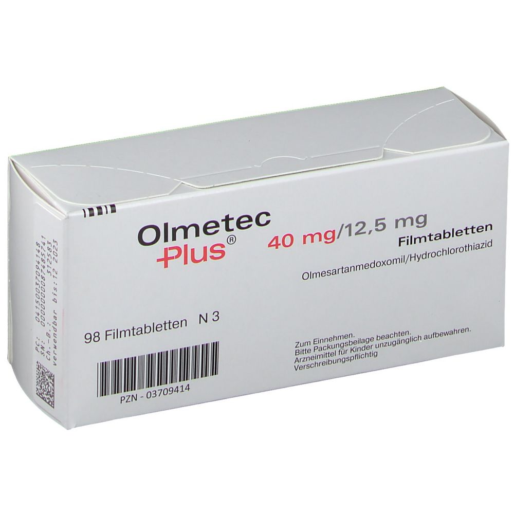 Olmetec Plus® 40 mg/12,5 mg 98 St - shop-apotheke.com