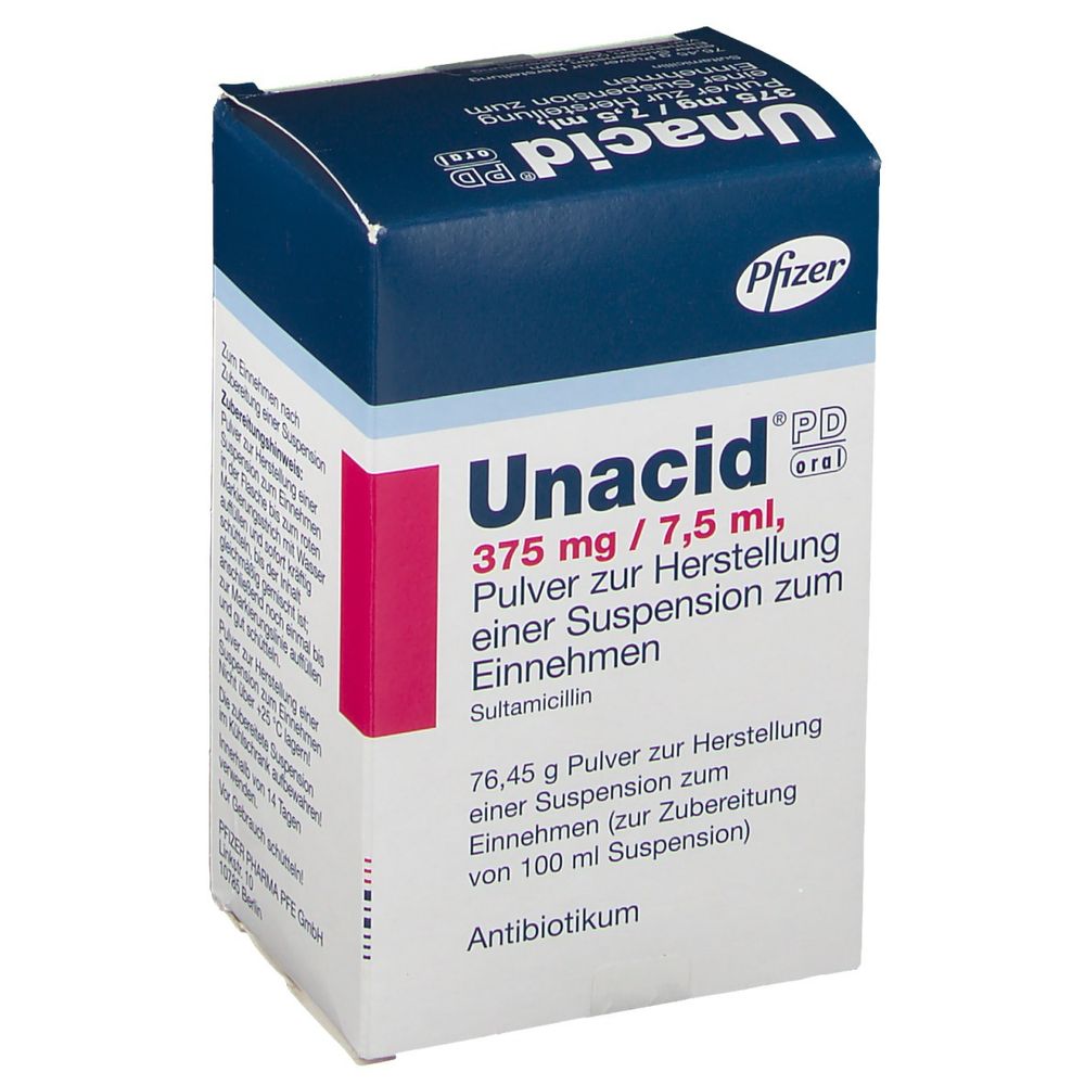 Unacid® PD oral 375 mg/7,5 ml 100 ml - shop-apotheke.com