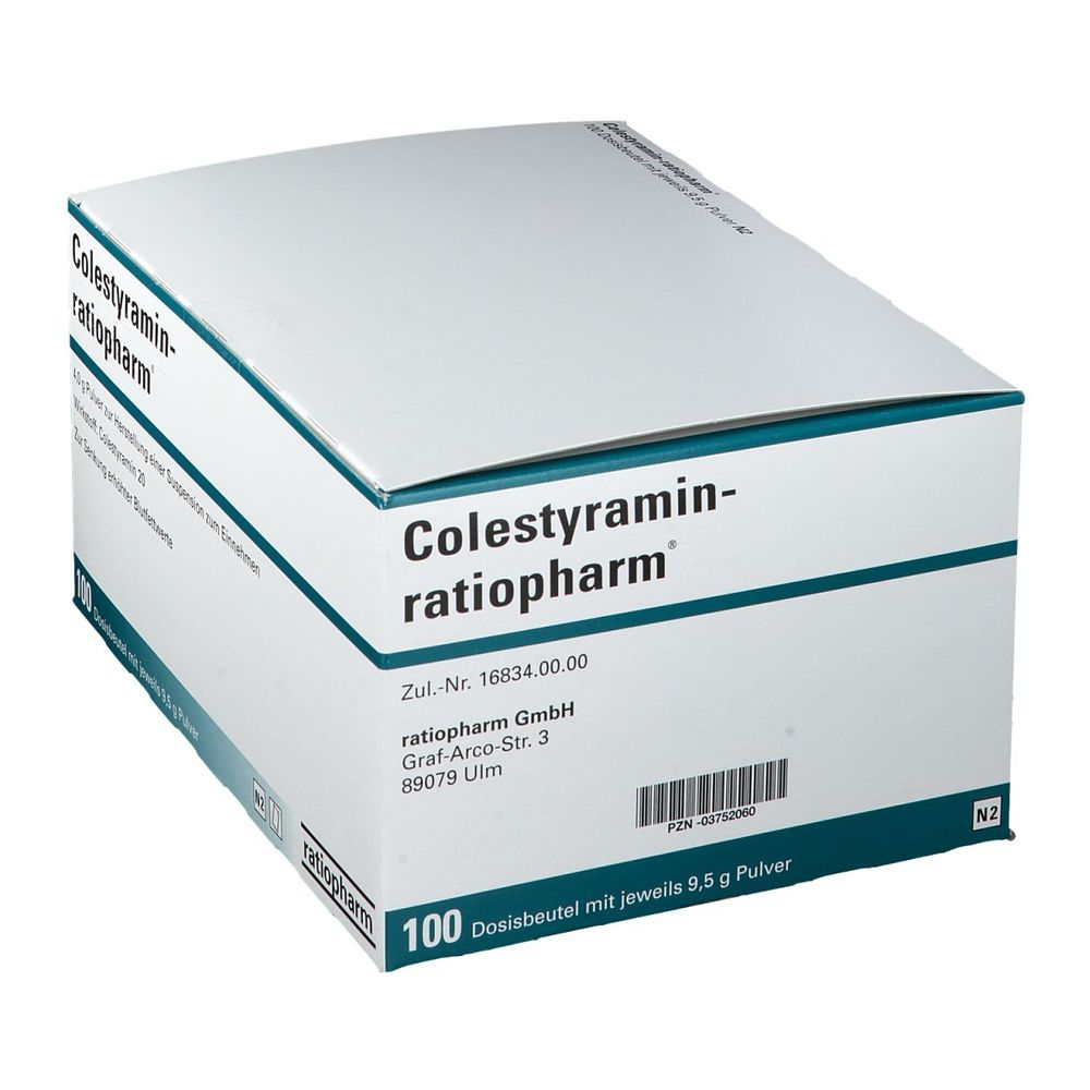 Colestyramin-ratiopharm® 100 St - shop-apotheke.com