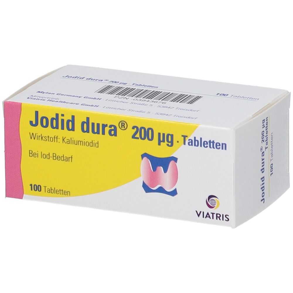 Jodid dura® 200 µg Tabletten 100 St - shop-apotheke.com