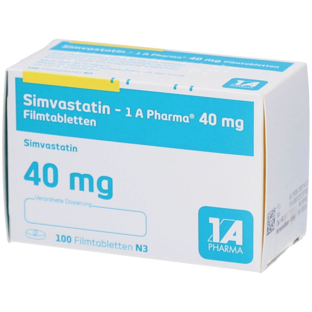 Simvastatin - 1 A Pharma® 40 mg 100 St - shop-apotheke.com