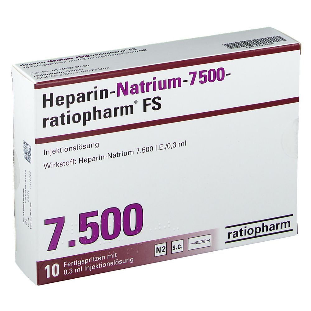 Heparin-Natrium-7500-ratiopharm® 10 St - shop-apotheke.com