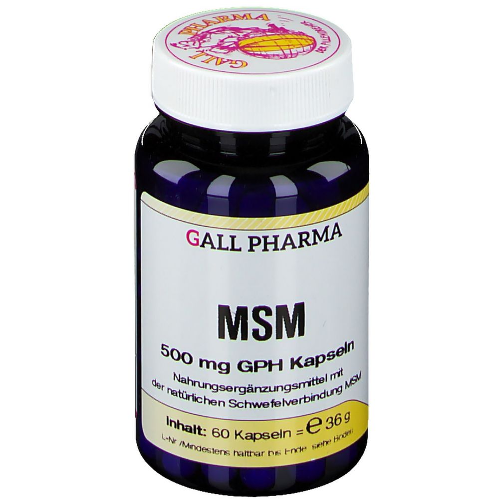 GALL PHARMA MSM 500 mg GPH Kapseln 60 St - shop-apotheke.com