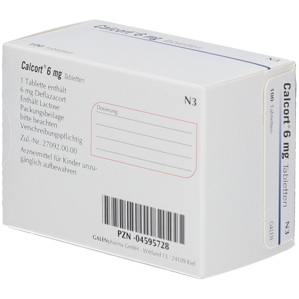 Calcort® 6 mg 100 St - shop-apotheke.com