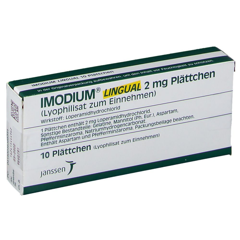 IMODIUM® LINGUAL 2 mg Plättchen 10 St - shop-apotheke.com