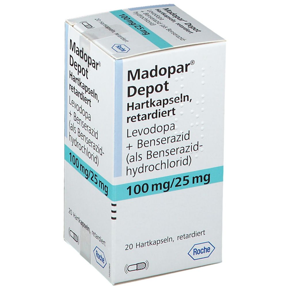 Madopar® Depot 100 mg/25 mg 20 St - shop-apotheke.com